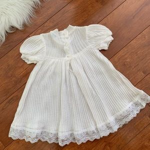 Princess Linens | Dresses | Nwt Handmade Vintage Baby Girl White Lace ...